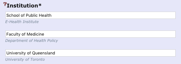 How should I enter author affiliations? – JMIR Publications