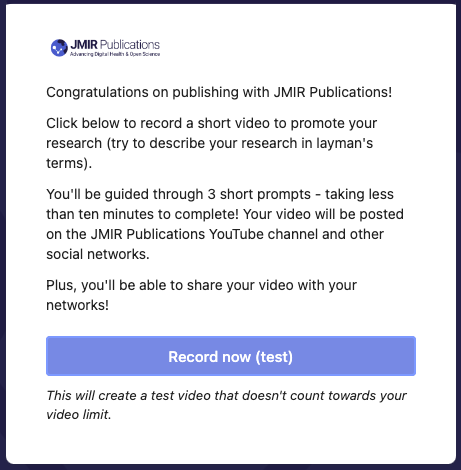 StoryTap Video Program – JMIR Publications